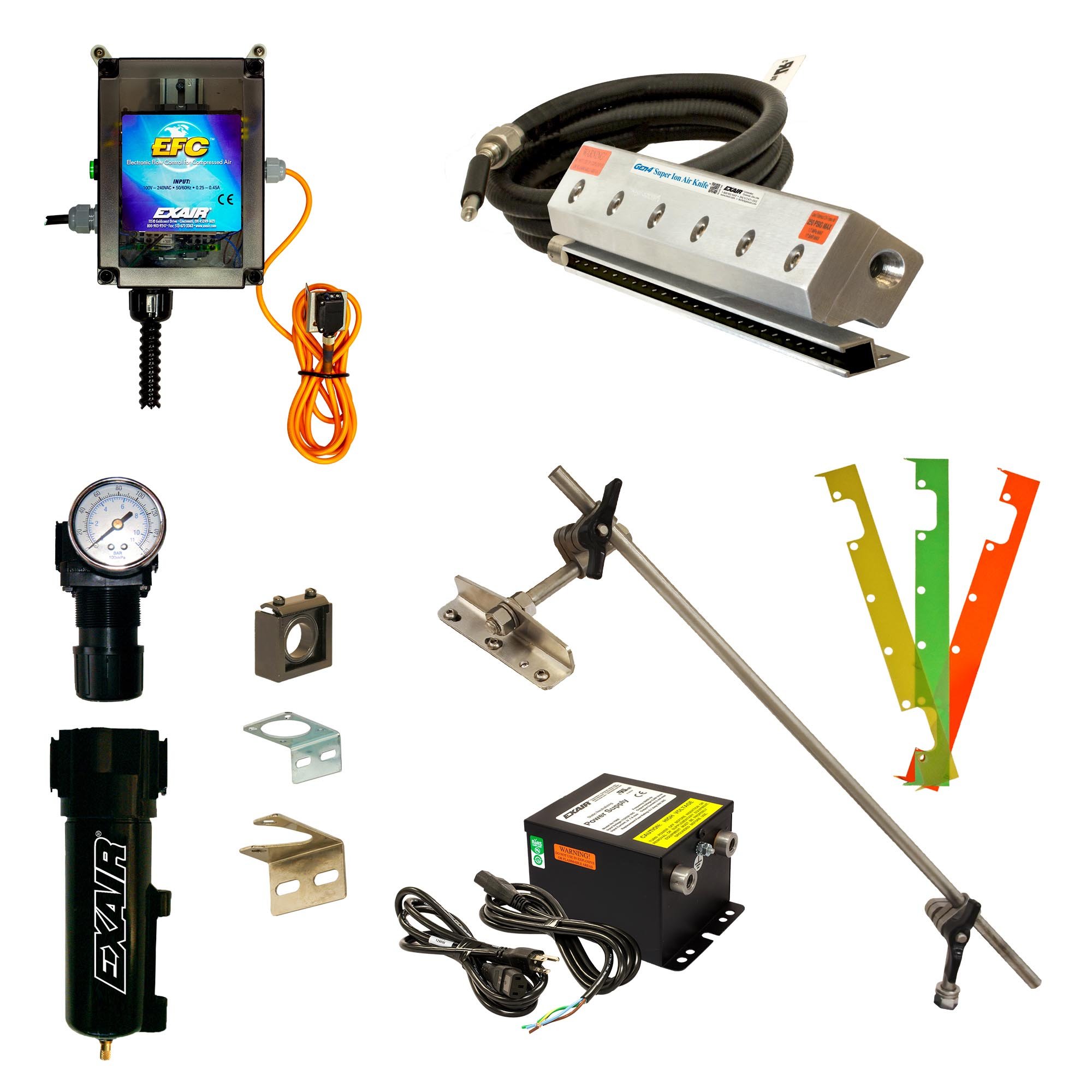 EXAIR Gen4® Deluxe Super Ion Air Knife™ Kit