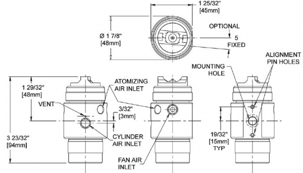 BETE SAM Automatic Variable Air Atomizing Spray Nozzles