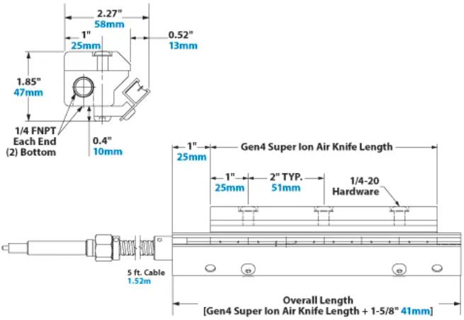EXAIR Gen4® Super Ion Air Knife™ System