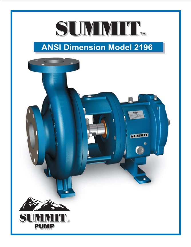 Summit 2196 ANSI Pumps